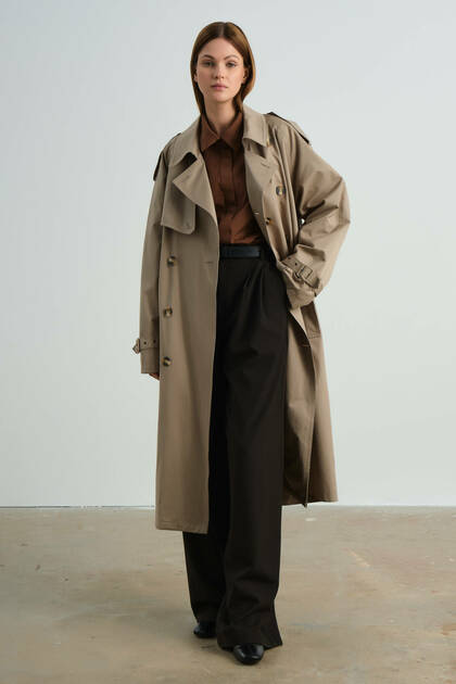 Zoe Clothing Brand Lona Oversize Trençkot - Zoe Brand Shop