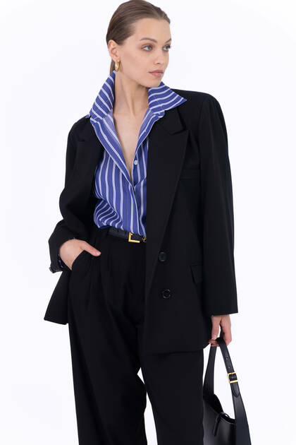 Zoe Clothing Brand Çizgi Desen Gömlek - Zoe Brand Shop