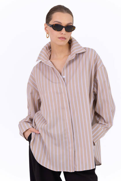 Zoe Clothing Brand Çizgi Desen Gömlek - Zoe Brand Shop