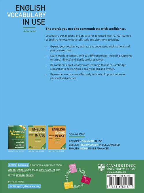 English Vocabulary in Use: Advanced Book with Answers + CD-ROM