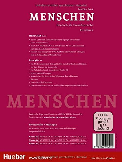 Menschen A1.1 Kursbuch+Arbeitsbuch+DVD + AR Teknolojisi ile Kolay Öğrenme