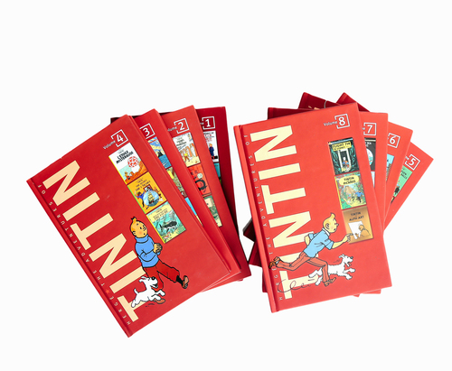 The Adventures of Tintin: The Complete Collection Set 8 Books (Hardcover)