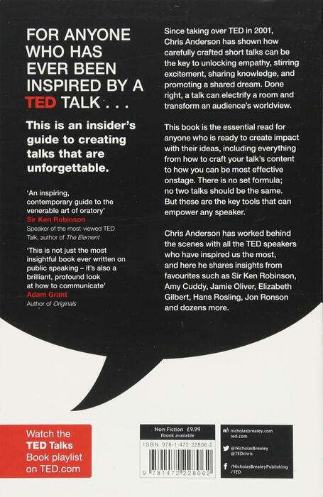 TED Talks: The official TED guide to public speaking
