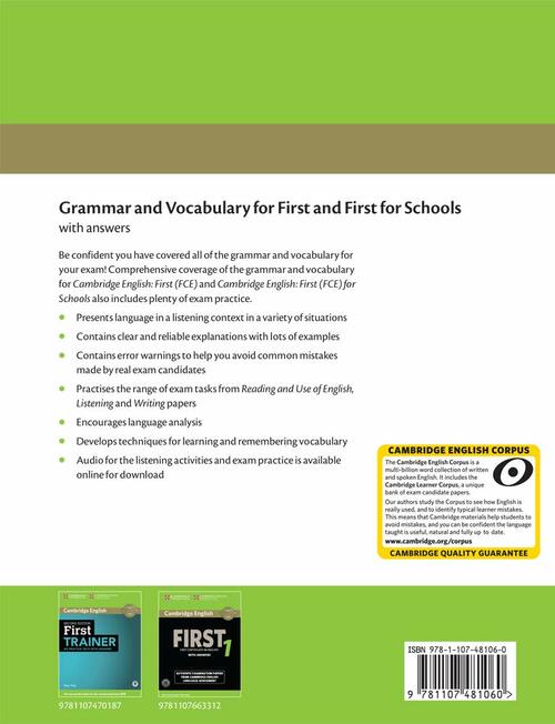 Grammar and Vocabulary for First and First for Schools