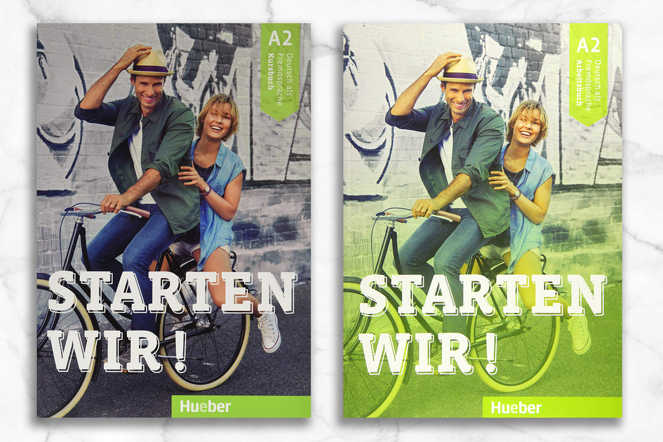Hueber Starten Wir A2 Kursbuch + Arbeitsbuch + Video DVD - Beykoz Kitabevi