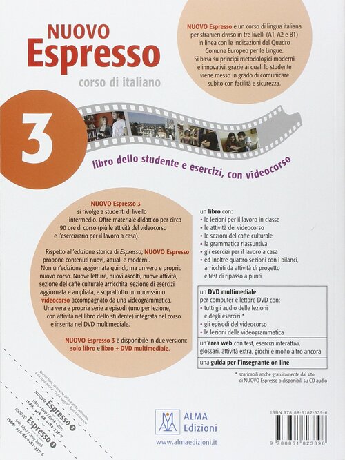 Nuovo Espresso 3&4: Libro dello studente e esercizi + 2 DVD-ROM