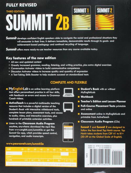 Pearson Summit Level 2B Student Book/Workbook - Beykoz Kitabevi