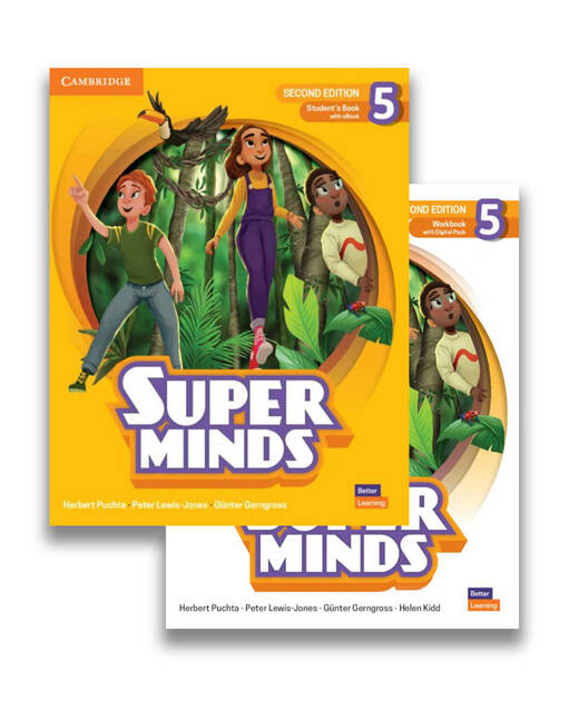 Cambridge University Press Super Minds Second Edition 5 Student's Book and Workbook with eBook ...