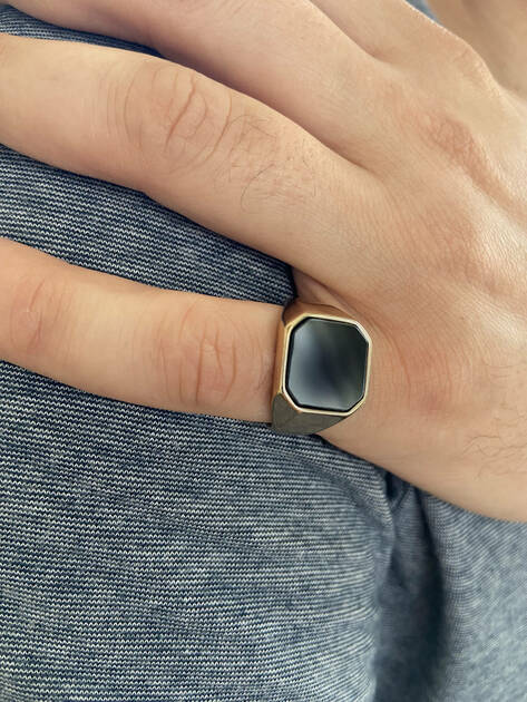 Cult&Glint Black Night Onyx Ring - Cultandglint