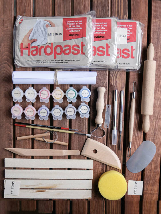 MieBox Yılbaşı Ağacı Seramik Deneyim Kiti - DIY Ceramic KIT - MIEBOX